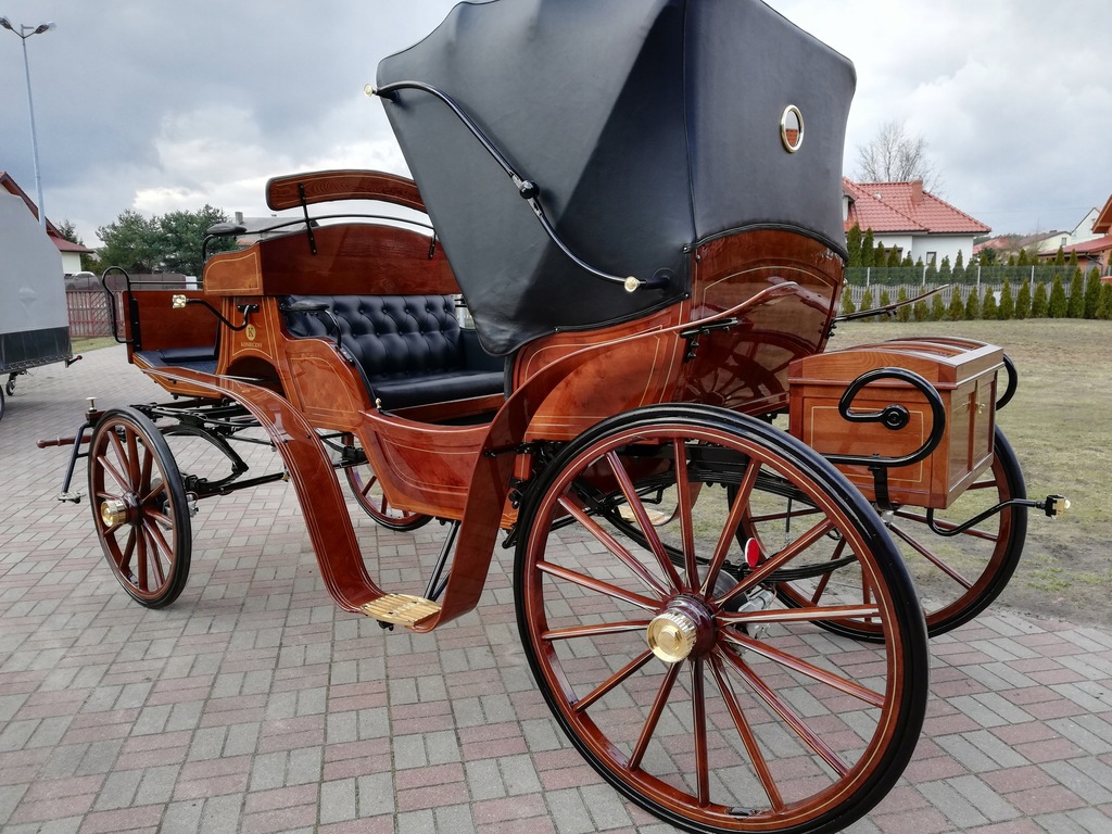 Nowa bryczka - powóz konny Vis-a-Vis z dachem!!!!! - 8885941694 ...