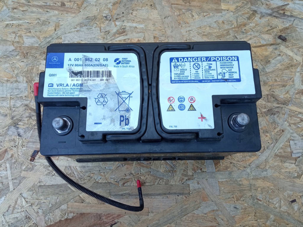 MERCEDES W205 W213 AKUMULATOR BATERIA 80Ah 800A 18 - 12556852302 ...