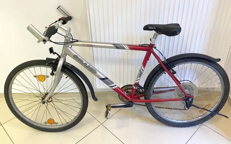 ROWER CROSS GRAND RAMA 19, 5 CALA KOŁO 26'' SREBRNO-CZERWONY ...