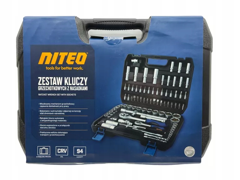 ZESTAW KLUCZY NASADOWYCH NITEO 94 EL - 12824247630 - oficjalne archiwum Allegro