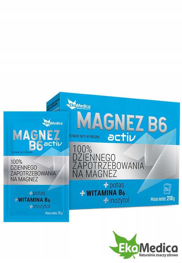 Magnez B6 activ 21szt x 10g saszetki EkaMedica - 12565067729 ...
