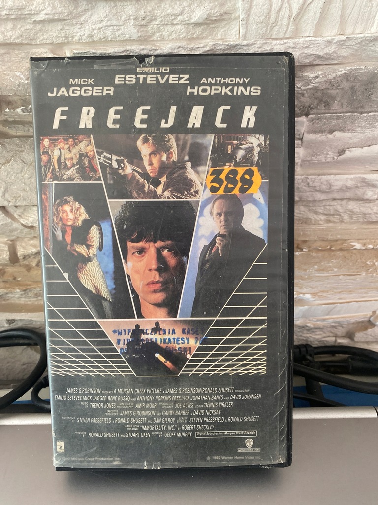 Freejack VHS Mick Jagger/Emilio Estevez - 12652487485 - oficjalne ...