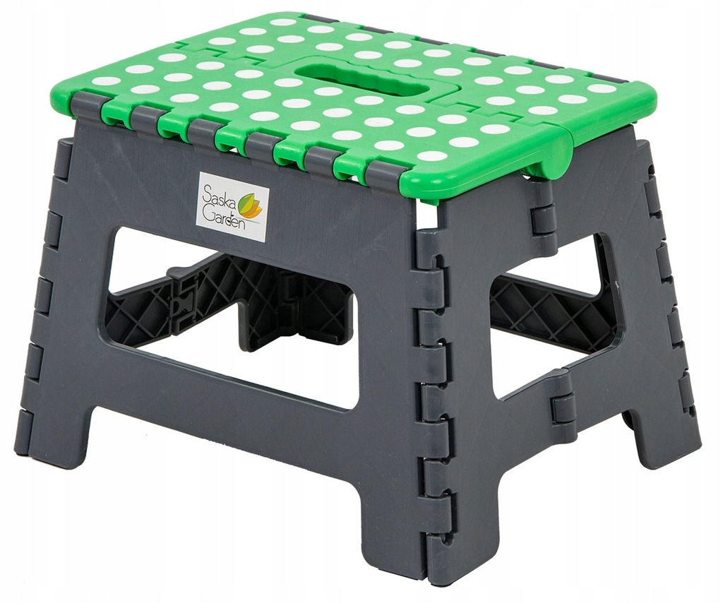 SOLIDNY TABORET Składany SZARY PLASTIKOWY MAŁY - 13186654609 ...