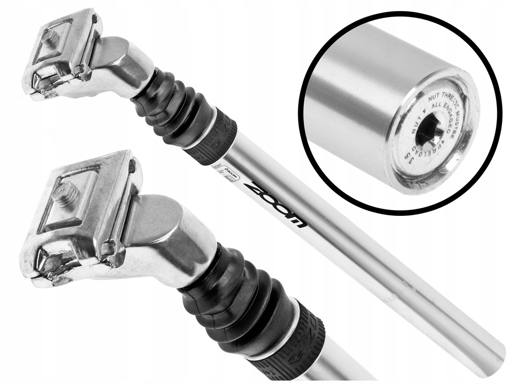 Sztyca amortyzowana ZOOM alumin 27,2x350mm SREBRNA - 12758322395 ...