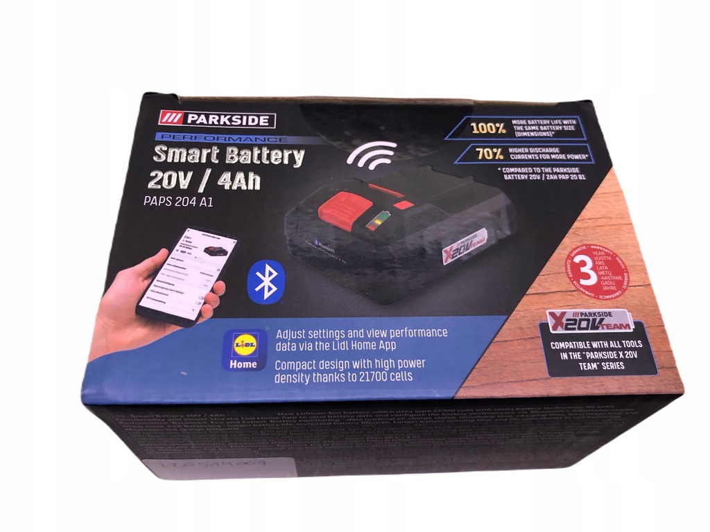 Akumulator Li-Ion Parkside smart battery 20v/4ah - 12440363052 ...
