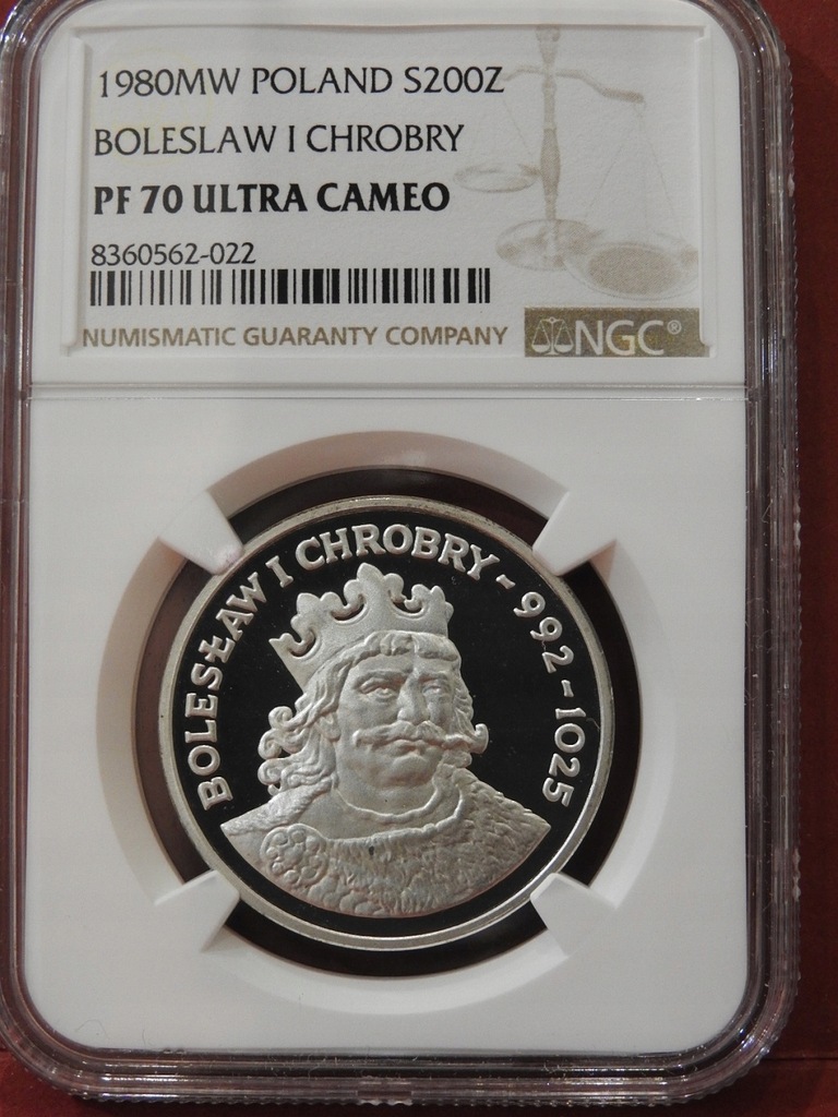 NGC 200 ZŁ BOLESŁAW I CHROBRY, PF70 MAX NOTA - 17383201845 - oficjalne ...