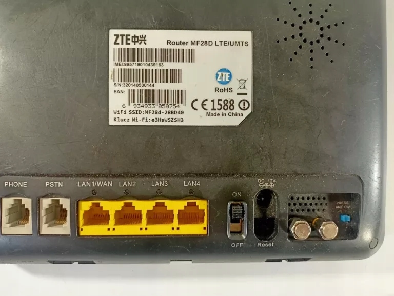 ROUTER WIFI ZTE MF28D NA KARTE SIM - 12345138590 - oficjalne archiwum ...