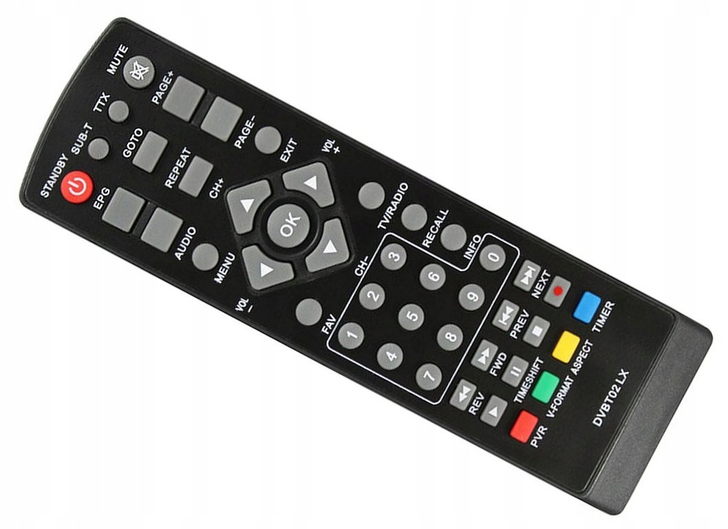 Pilot dekodera STB DVB-T MANTA DVBT02 wersja I - 7408875385 - oficjalne ...