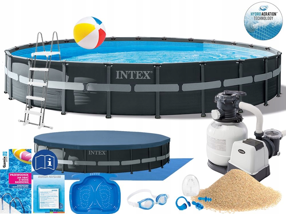 Basen Ogrodowy Intex Stelażowy 732x132 26340 15W1 - 9951221833 ...