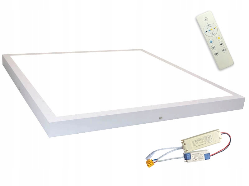 PANEL LED 50W SCIEMNIALNY Z PILOTEM 60x60cm PLAFON - 10703808131 ...