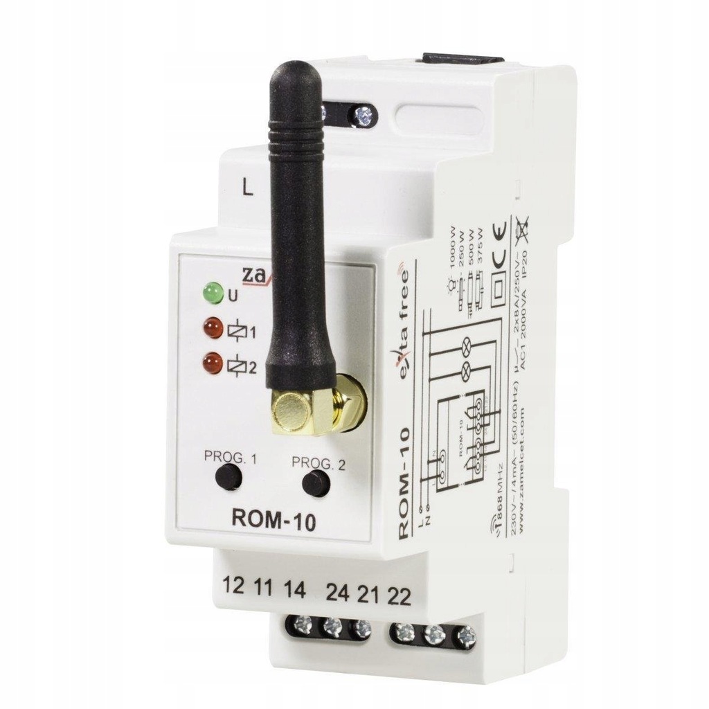 ZAMEL Radiowy odbiornik modułowy 2-kanałowy ROM-10 - 9343941470 ...