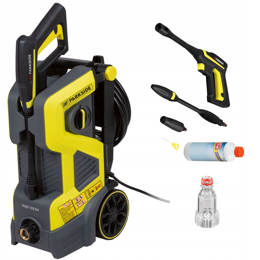 PARKSIDE PHD135 D5 MYJKA CIŚNIENIOWA 135BAR 1800W - 12337753133 - oficjalne archiwum Allegro