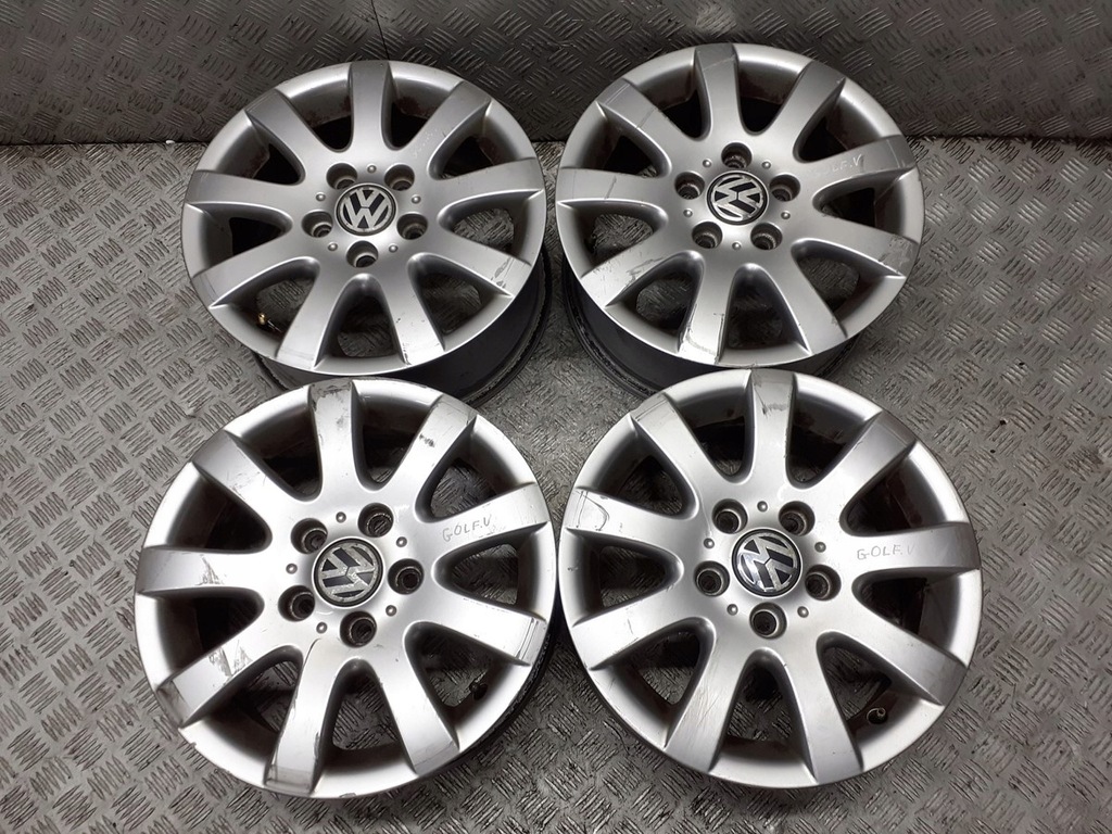 FELGI 15” ALUMINIOWE KOMPLET VW GOLF V ET50 - 13684693508 - oficjalne archiwum Allegro