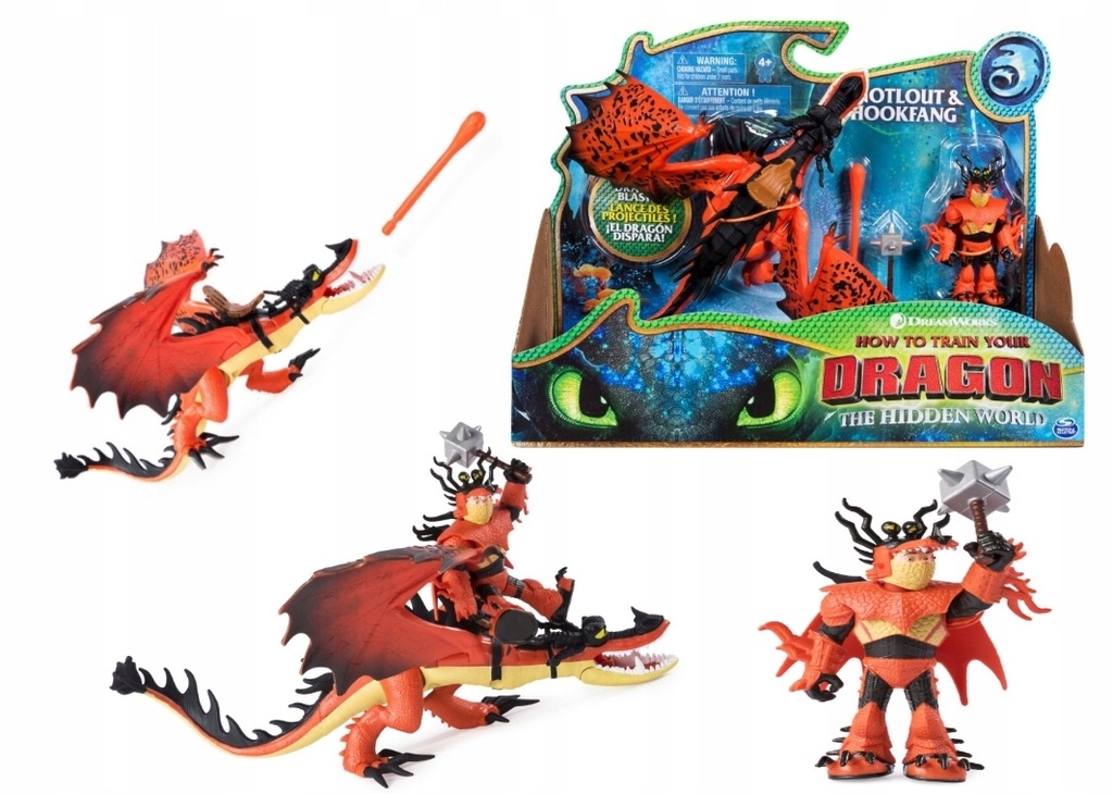 ZESTAW DRAGON SMOK HAKOKŁ JAK WYTRESOWAĆ SMOKA 3 - 8013418940 ...