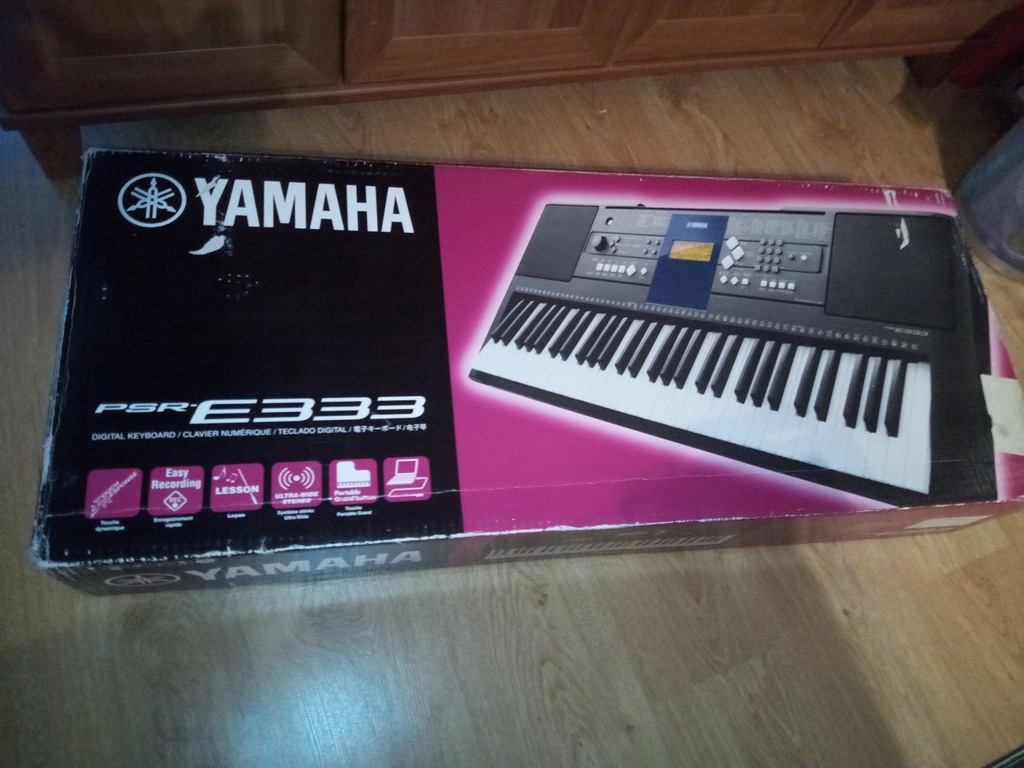Keyboard Yamaha PSR E333 + stojak, stan idealny - 12706683026 ...