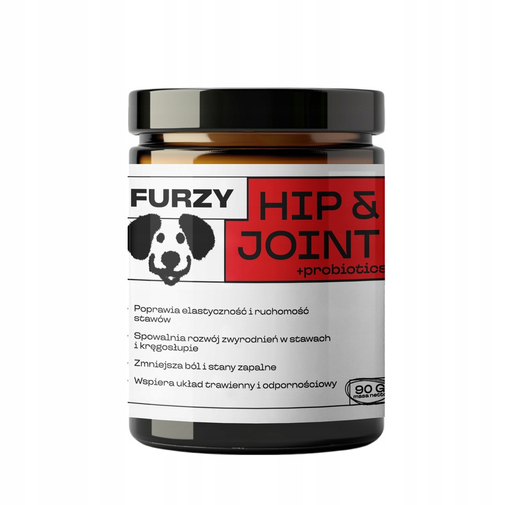 FURZY HIP & JOINT, suplement na stawy z probiotykami dla psów i kotów ...