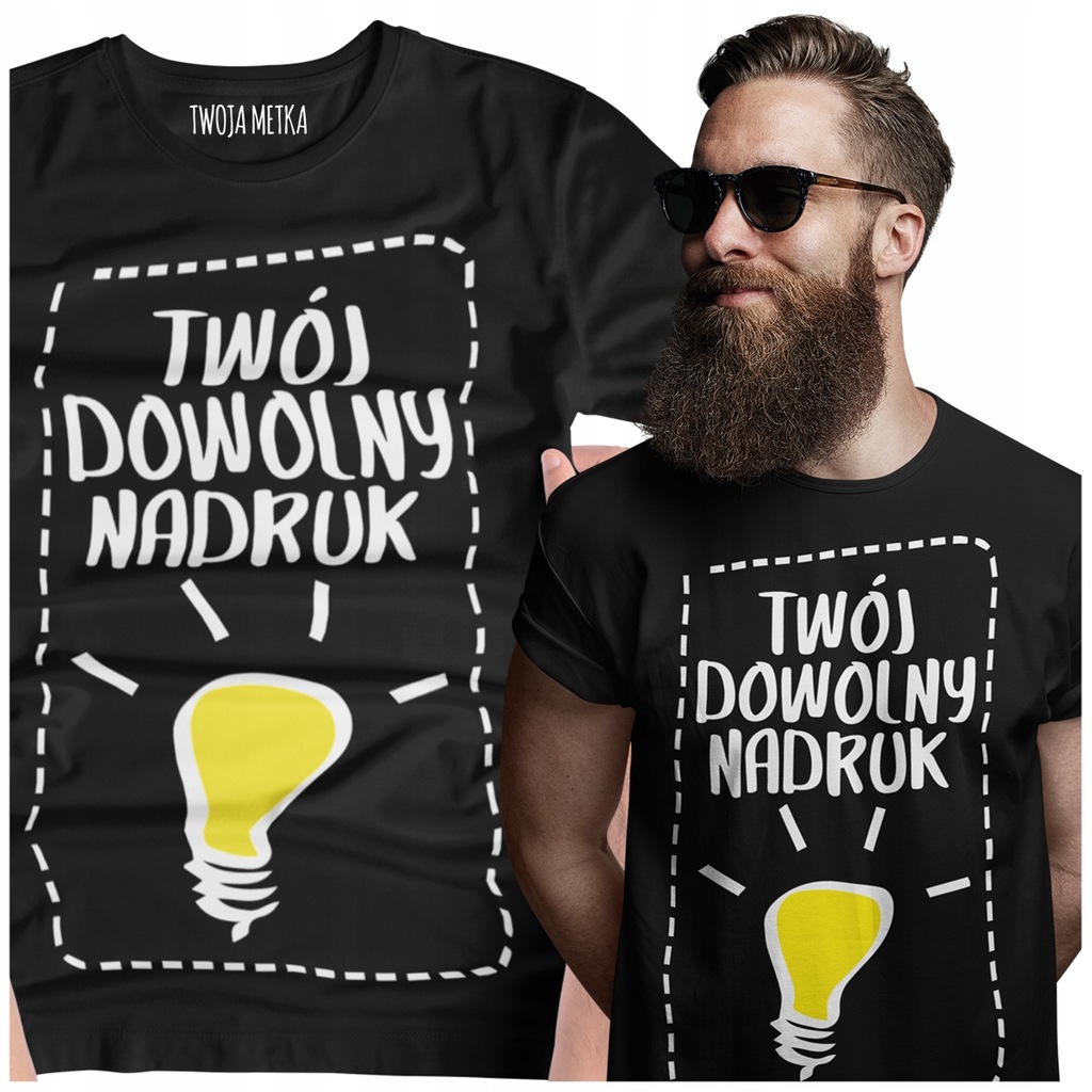 KOSZULKA T-SHIRT KOLOR Z TWOIM WŁASNYM NADRUKIEM - 13035516617 - oficjalne archiwum Allegro