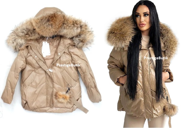 Puchowa MISS FOFO jenot CAMEL liza bruce 36 dla M - 14886871794 ...