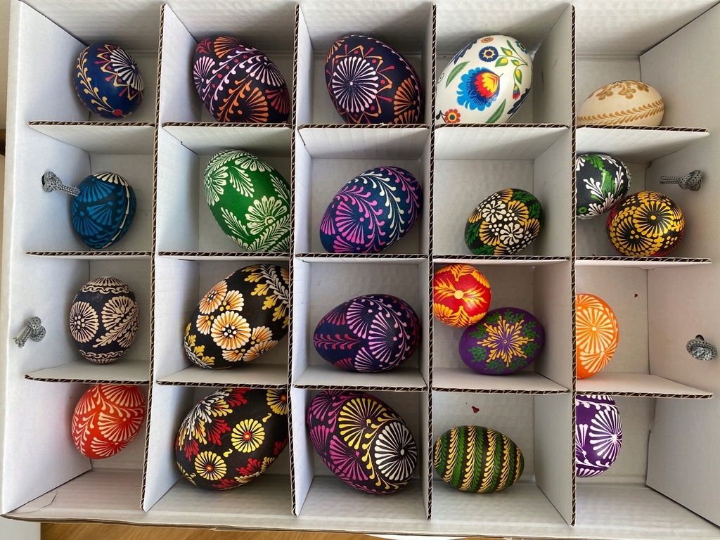 Pisanki wydmuszki ręcznie malowane rękodzieło 21 - 13206838031 ...