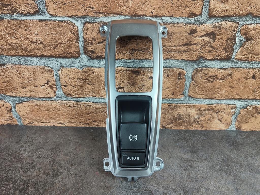 PRZYCISK HAMULCA RĘCZNEGO DEKOR CHROM AUTO HOLD BMW X5 E70 X6 E71 ...