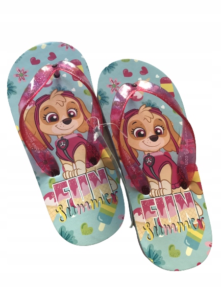 Klapki japonki PSI PATROL dla dziewczynki, r.30/31 - 12810969760 - oficjalne archiwum Allegro