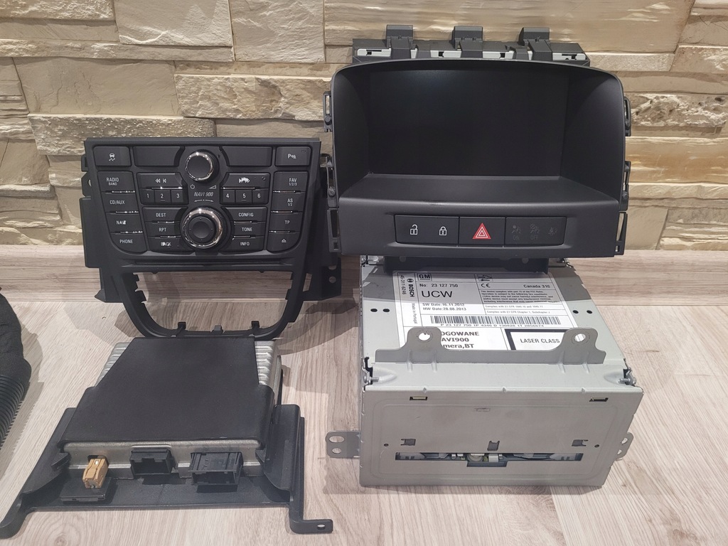 Radio Navi900 Opel Astra J WYLOGOWANE KPL Kamera - 12735036112 ...