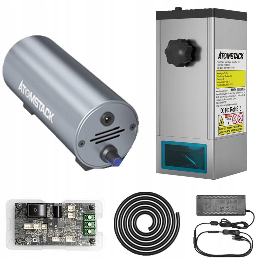 Grawer moduł laserowy /Głowica laserowa ATOMSTACK M100 + pompą F30 130W ...