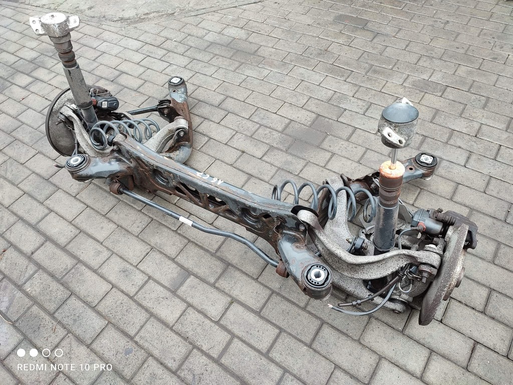 AUDI A6 C7 ZAWIESZENIE BELKA SANKI TYŁ KOMPLETNE - 12804052399 - oficjalne archiwum Allegro