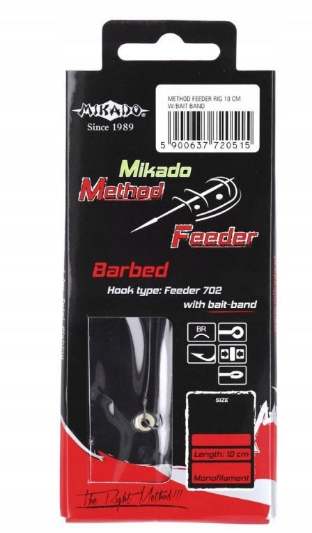 Mikado haczyki method feeder z gumką nr 12 HMFB12G - 13900409625 - oficjalne archiwum Allegro