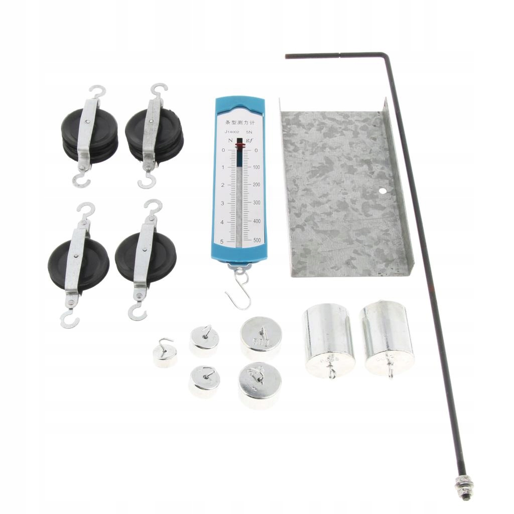 Simple 5N spring dynamometer, weights and pulleys - 12933461481 ...