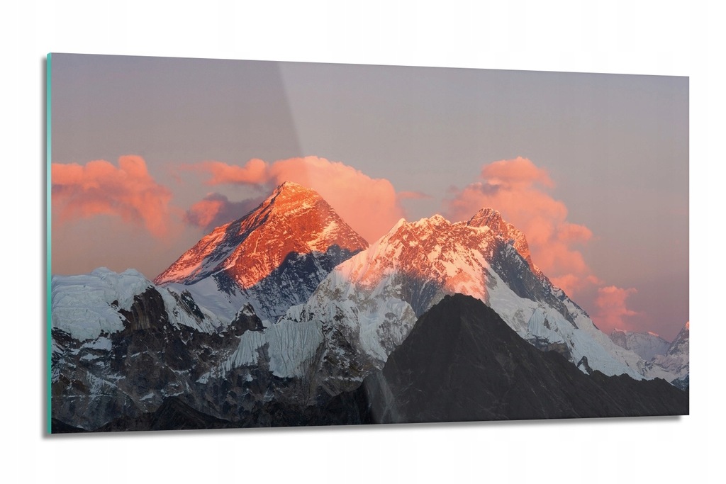 płyta szklana Nepal góry zachód hartowany 120x60 - 10771316128 - oficjalne archiwum Allegro