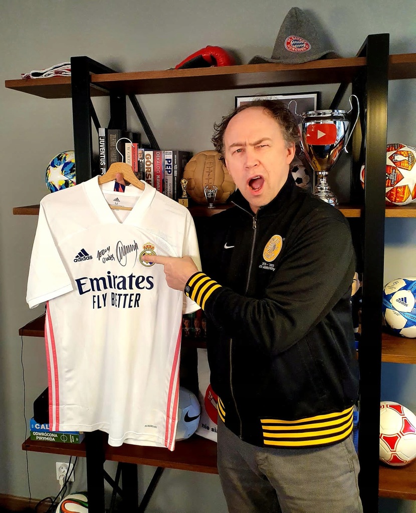 Koszulka REALU MADRYT z autografem JERZEGO DUDKA! - 11760860798 ...