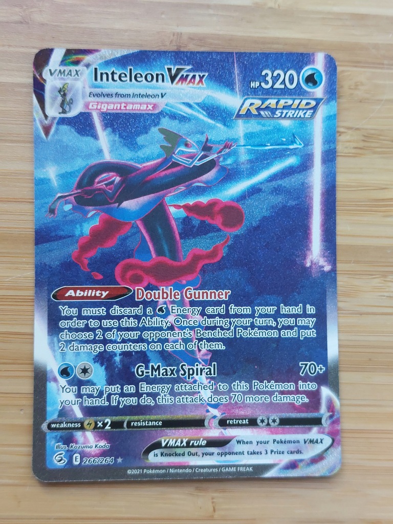 Karta Pokémon Inteleon Vmax oryginalna - 15647543129 - oficjalne ...