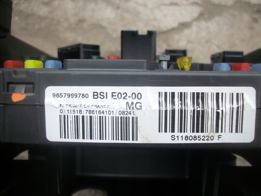 MODUŁ STEROWNIK SKRZYNKA BSI PEUGEOT 206 - 7875541732 - oficjalne archiwum Allegro