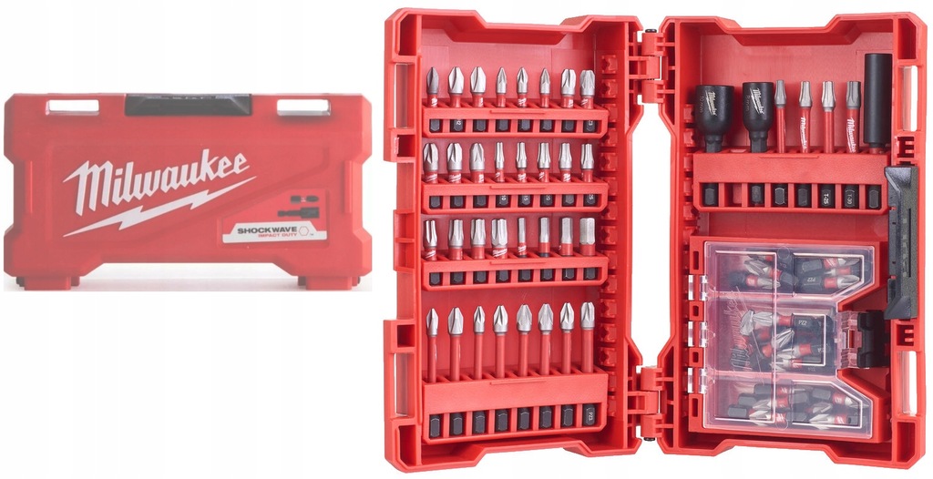 MILWAUKEE ZESTAW BITÓW UDAROWYCH SHOCKWAVE 70 SZT - 10212184501 ...