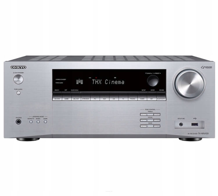 Amplituner Onkyo TX-NR6100 7.2 srebrny - 12669149000 - oficjalne archiwum Allegro