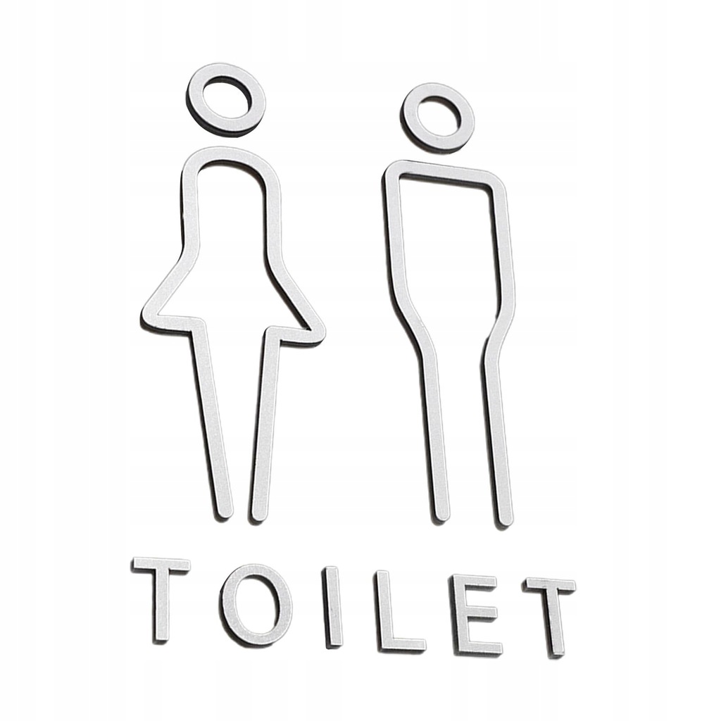 Toilet Sign Toilet Identification Creative Bathroom Logos WC Sign ...