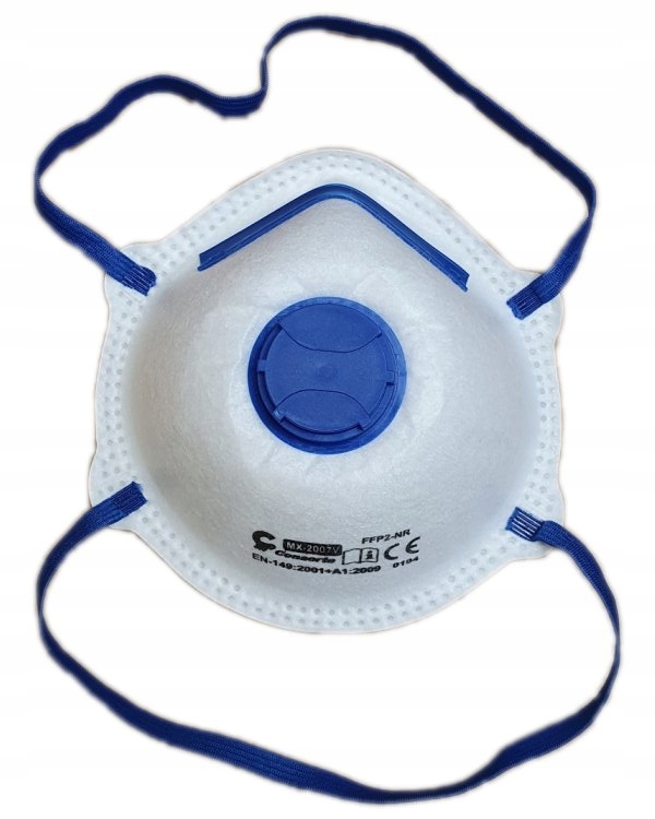Półmaska maska jednorazowa z zaworem klasy P2 - 8922304827 - oficjalne archiwum Allegro