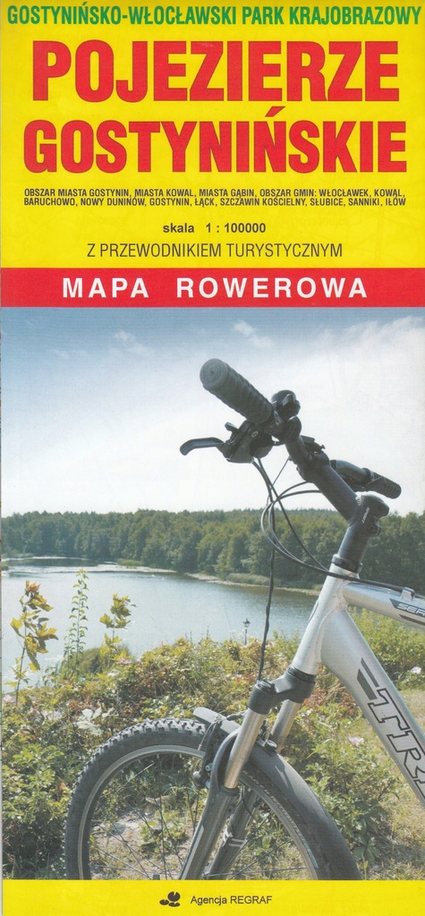 Pojezierze Gostynińskie mapa rowerowa Regraf - 11277528472 - oficjalne archiwum Allegro