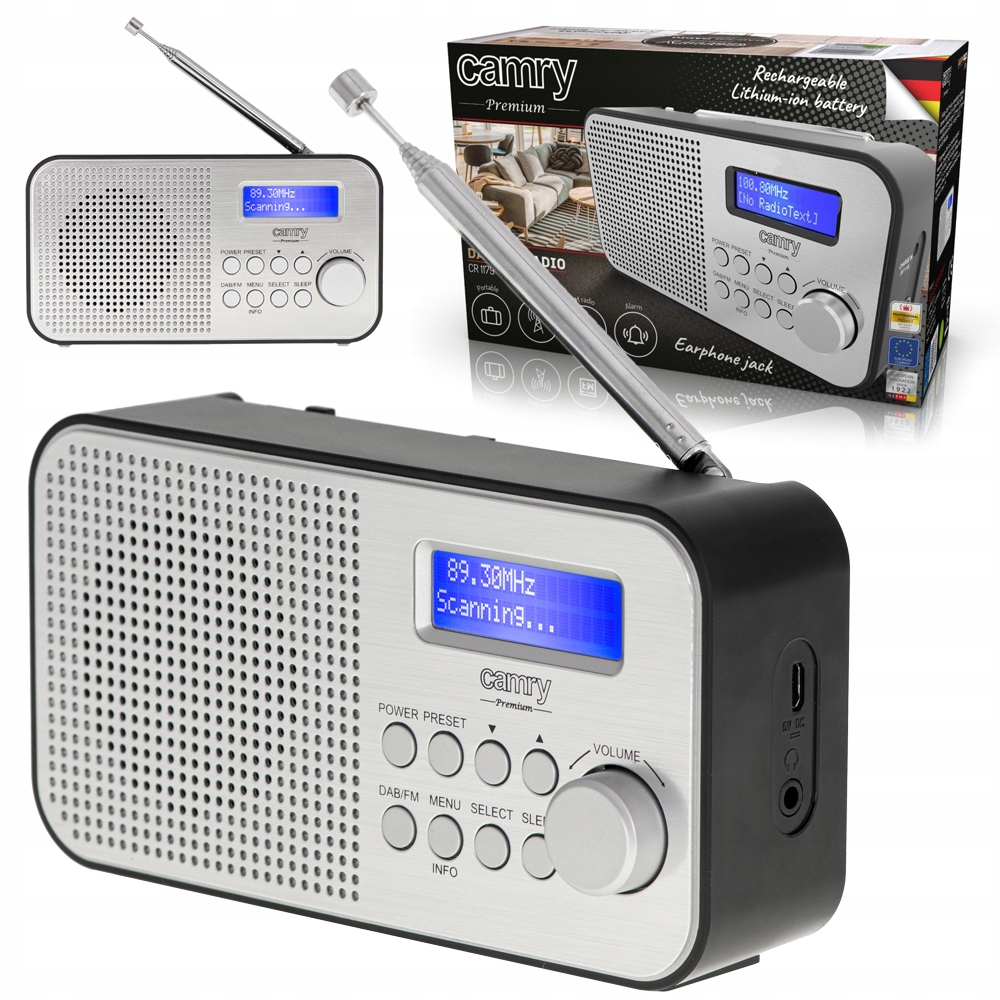 RADIO CYFROWE FM / DAB KUCHENNE BUDZIK LCD USB - 9938561771 - oficjalne ...