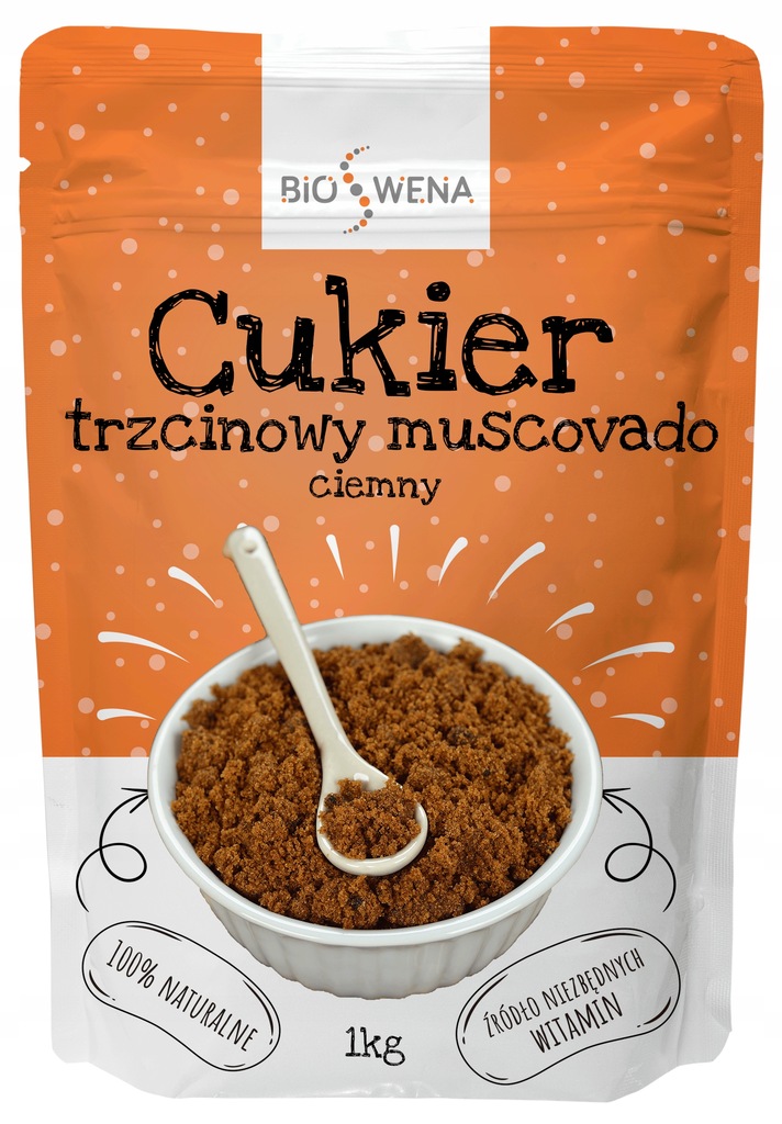 CUKIER TRZCINOWY muscovado NIERAFINOWANY 1kg - 13498322407 - oficjalne archiwum Allegro
