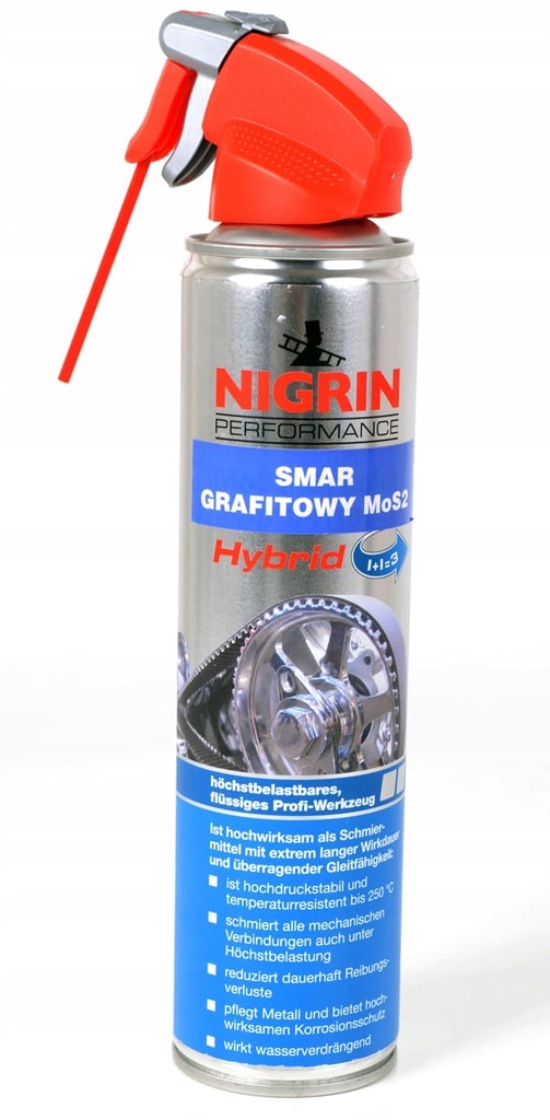 OLEJ GRAFITOWY Hybrydowa formuła NIGRIN łączy właściwości MoS2, WS2 ...