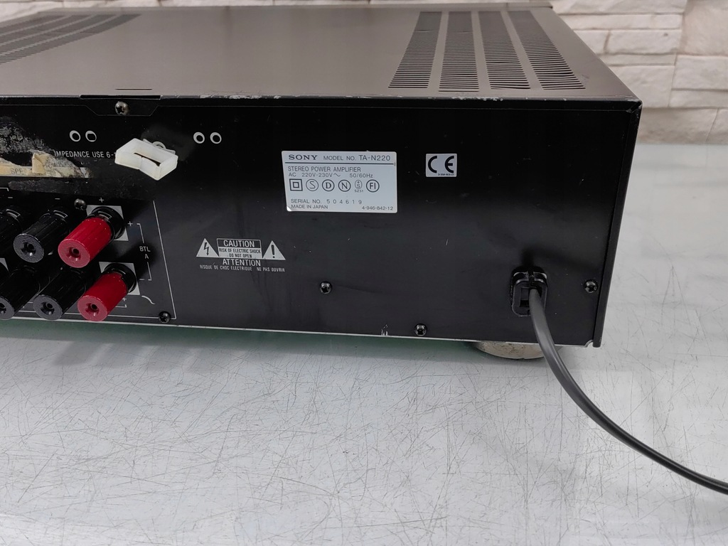 SONY TA-N220 Końcówka mocy stereo - 13338430421 - oficjalne archiwum ...