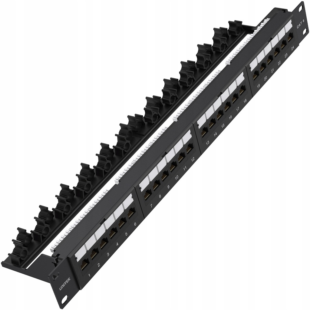 PATCH PANEL 24 PORTY RJ-45 RACK 19'' 24p Cat 6 UTP - 12501270243 ...
