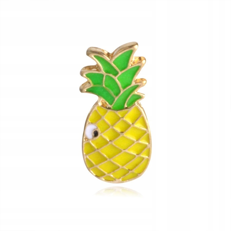 PINS złoty ANANAS emaliowana przypinka - 8075503635 - oficjalne archiwum Allegro