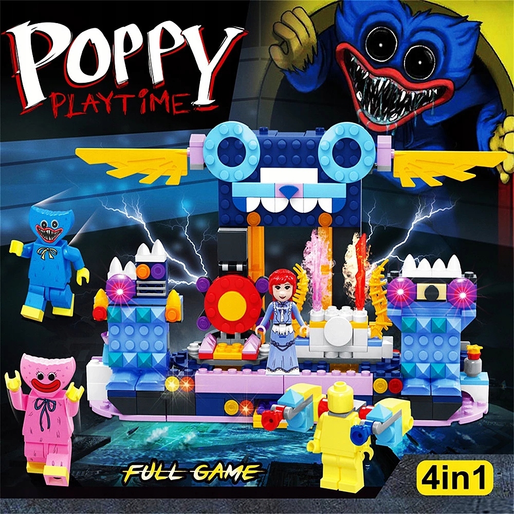 KLOCKI GRA FIGURKI POPPY PLAYTIME 4W1 DUŻY ZESTAW - 12249700335 ...