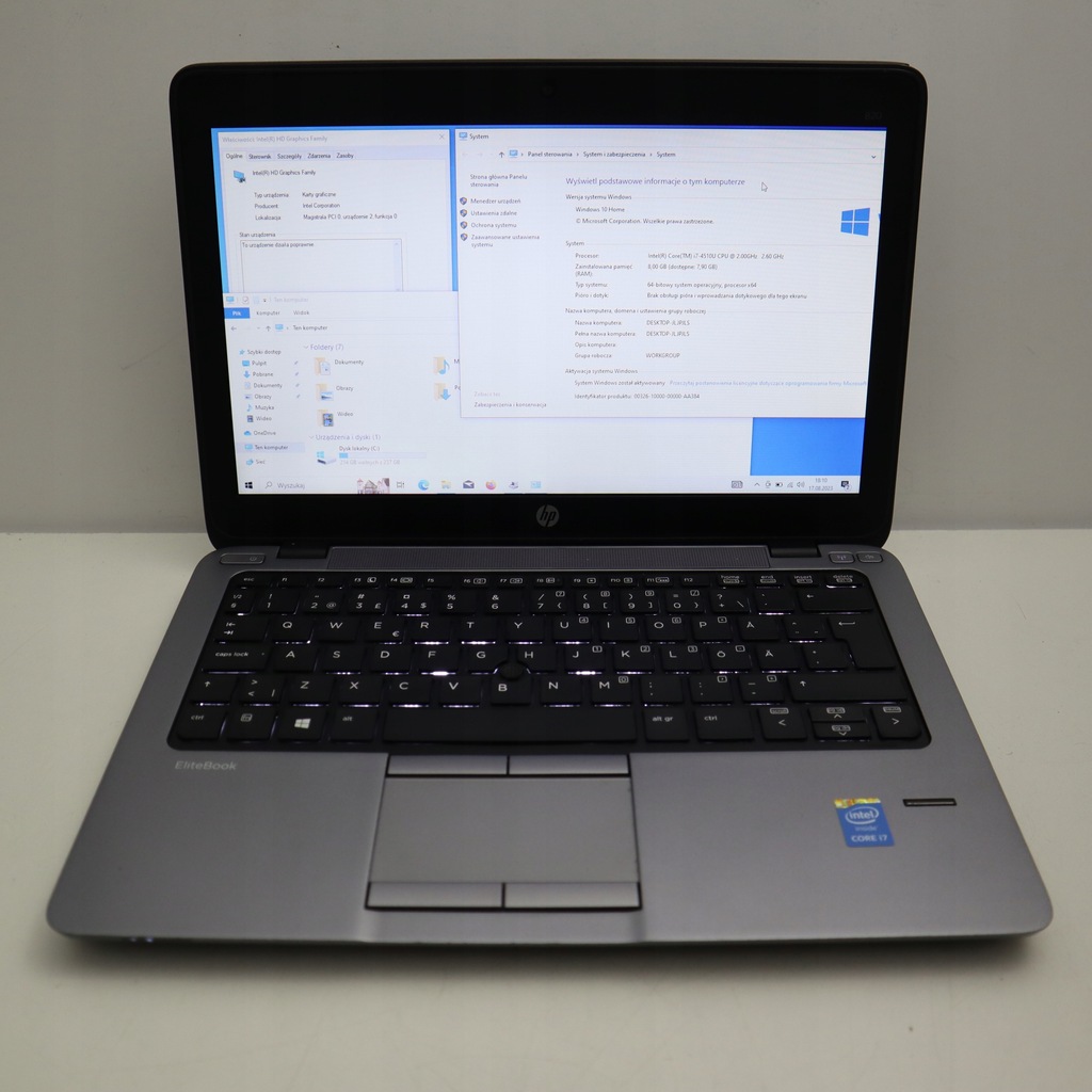 HP Elitebook 820 G1 12" Intel Core i7 8 GB J301 - 14203655821 - oficjalne archiwum Allegro