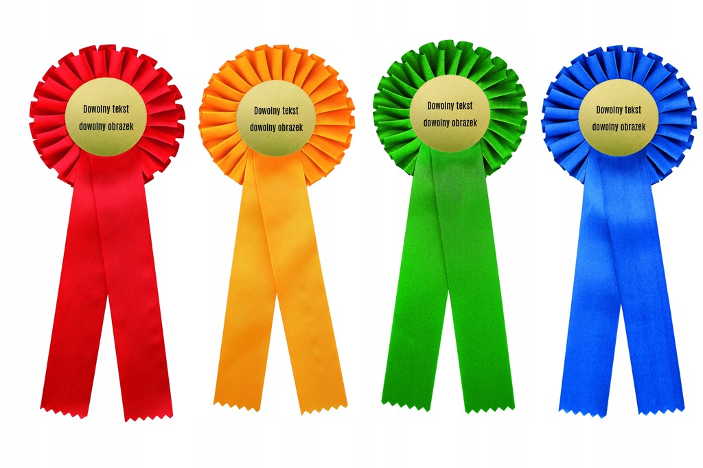 ROZETA Floo kotyliony na zawody jeździeckie + LOGO - 14218611108 - oficjalne archiwum Allegro