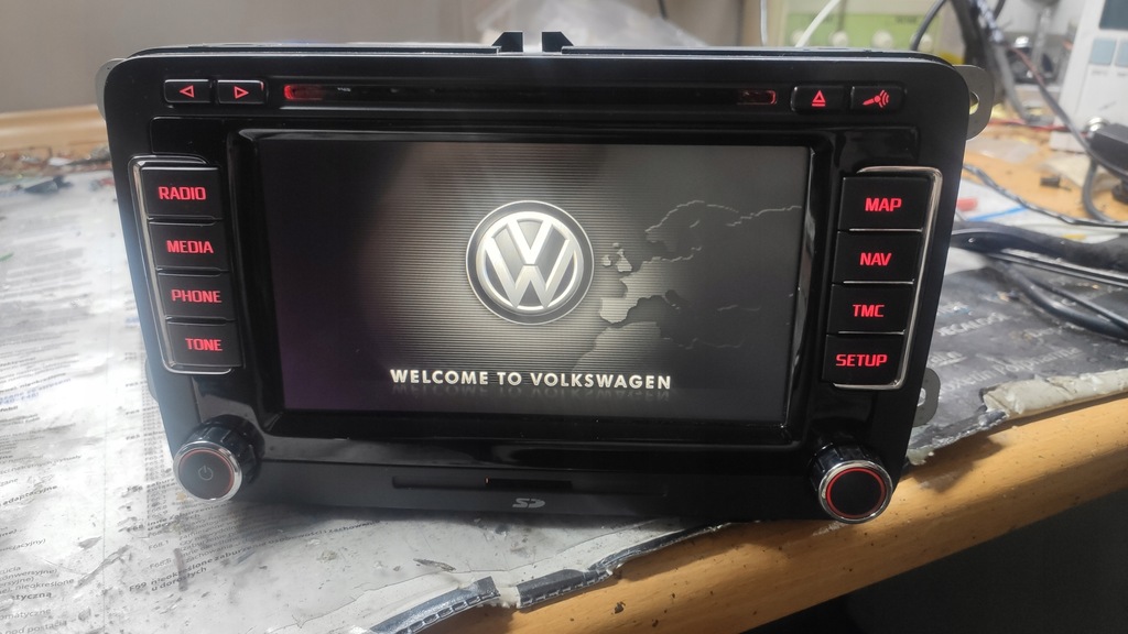 NAWIGACJA RADIO RNS510 LED VW POLAK MAPA DAB - 15311615356 - oficjalne archiwum Allegro