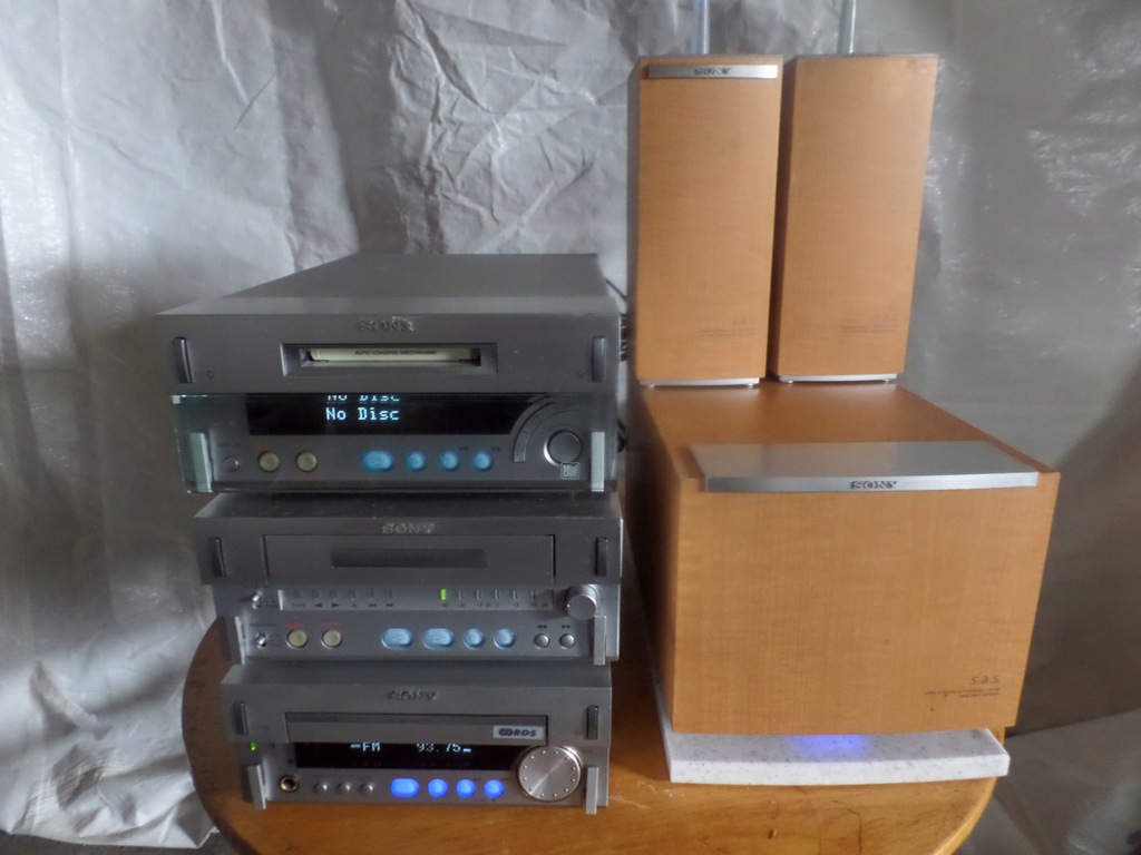 Sony mini wieża HCD-SD1 + MDS-SD1 + TC-SD1 - 11237303903 - oficjalne archiwum Allegro